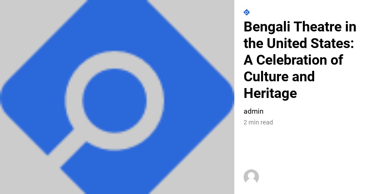 Bengali Theatre in the United States – KS Productions, INC